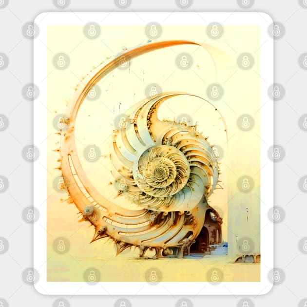 Fibonacci Sequence: Fibonacci Nautilus Shell - Fibonacci Sequence - Sticker | TeePublic